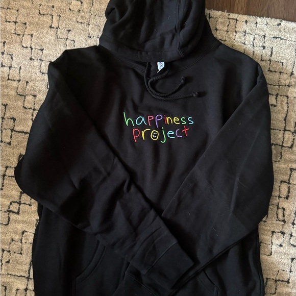 Tops | New Happiness Project Hoodie Unisex | Poshmark